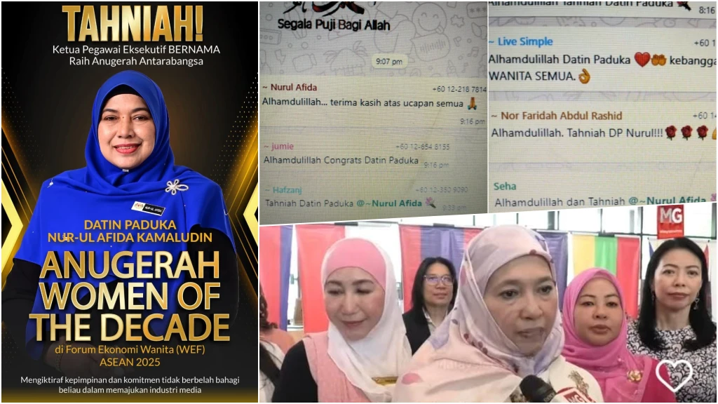 Tahniah Nur-ul Afida! Terima Anugerah Wanita Dekad Ini di WEF ASEAN ...
